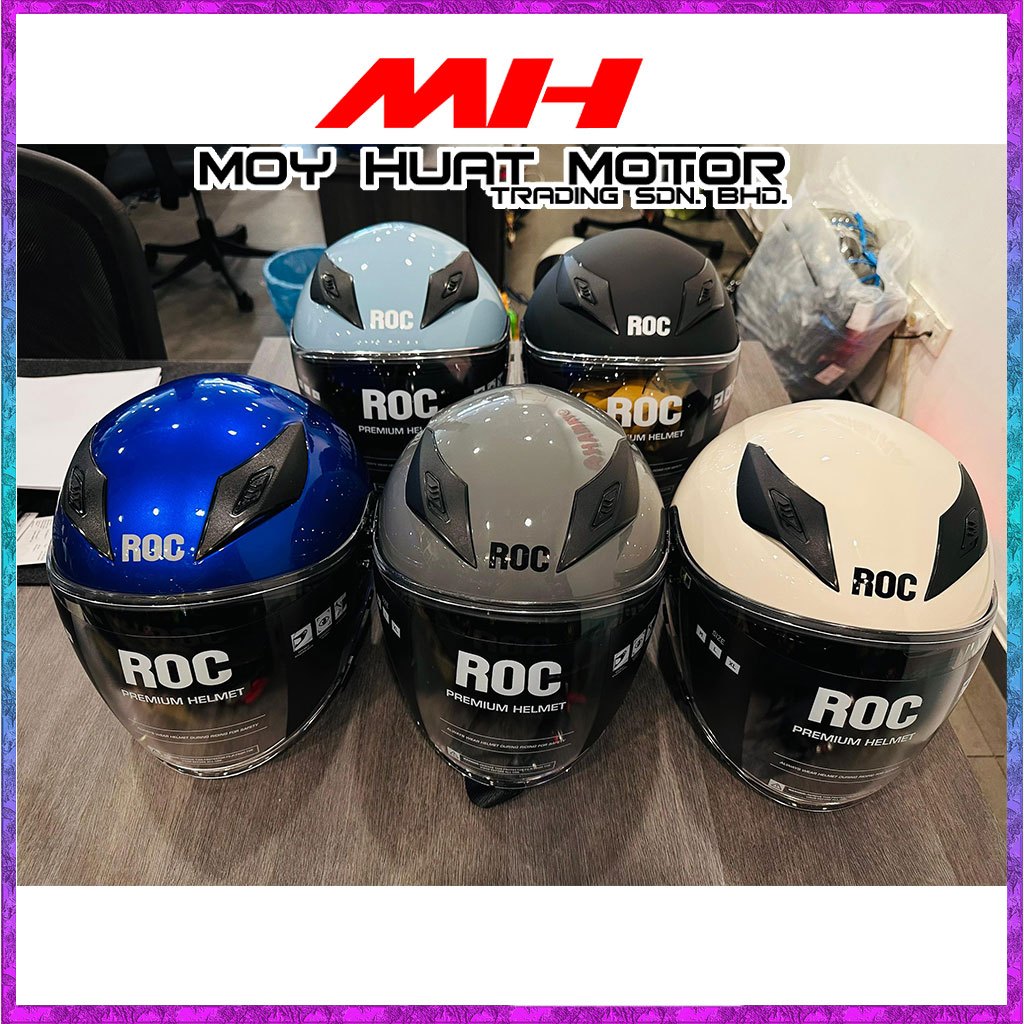 ROC HELMET NEW DESIGN / DOUBLE VISOR HELMET WITH SIRIM / HELMET HIGH ...