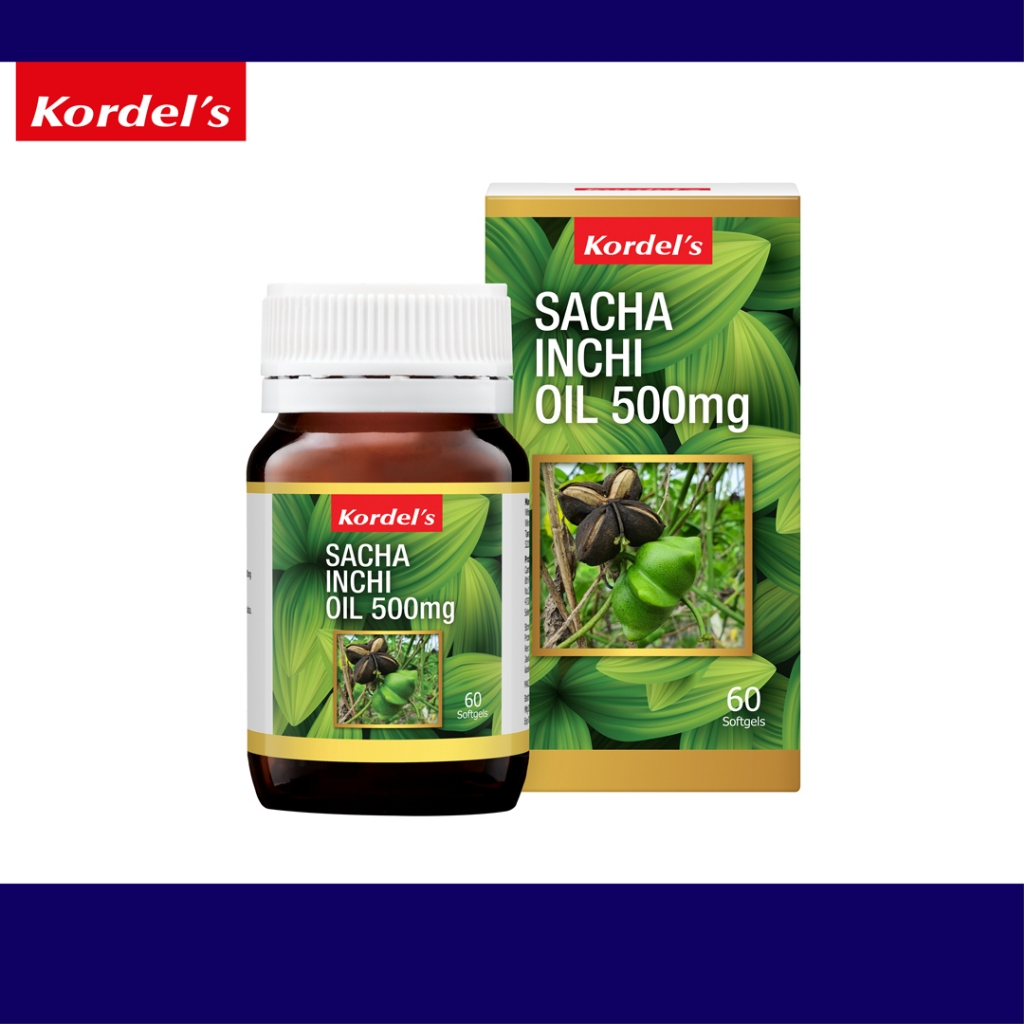 Kordel's Sacha Inchi Oil 500mg For Heart, Brain & Acne Health, Memory ...