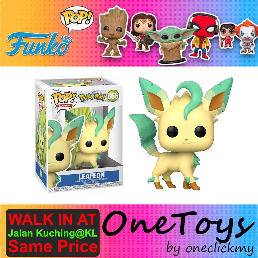 READY STOCK In Malaysia Original Funko Pokemon Leafeon Funko Pop! Vinyl ...
