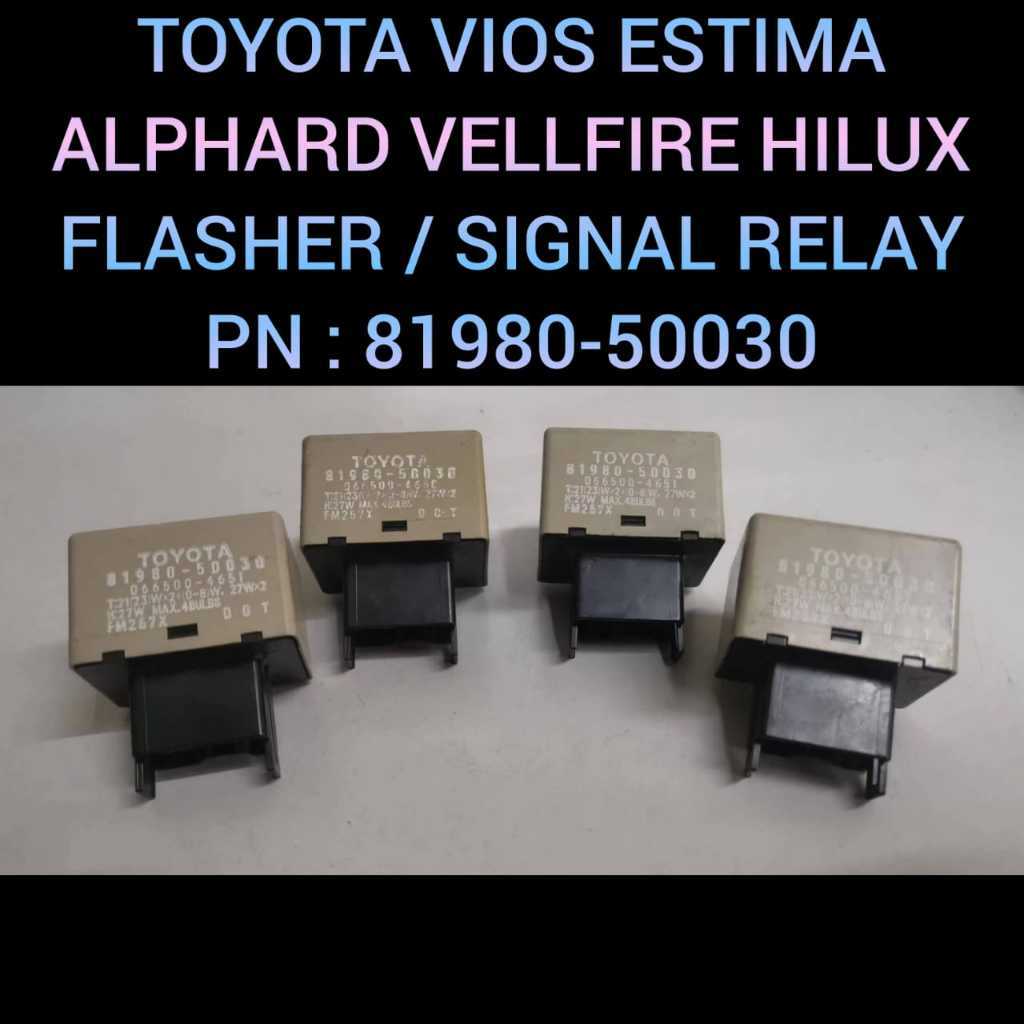 🇯🇵🇯🇵 DENSO FLASHER RELAY 81980-50030 TOYOTA VIOS / ESTIMA / ALPHARD ...
