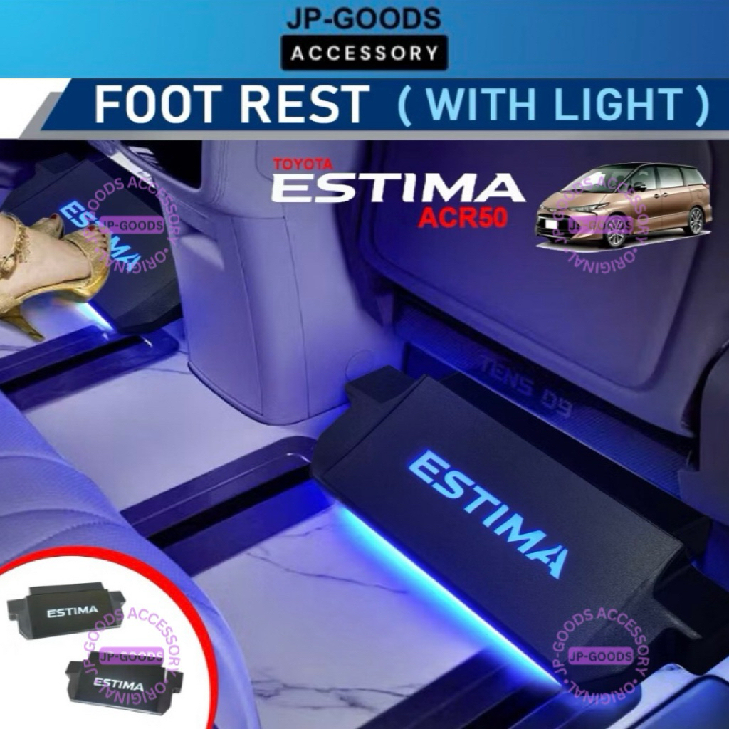 Foot Rest Toyota Estima ACR50 Black All Rest Pad 2PCS Feet Rest With ...