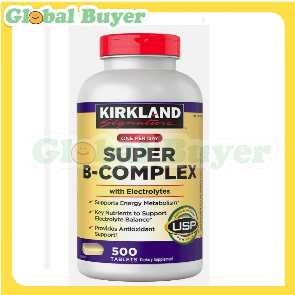 Kirkland Signature Super B-Complex with Electrolytes, 500 Tablets EXP ...