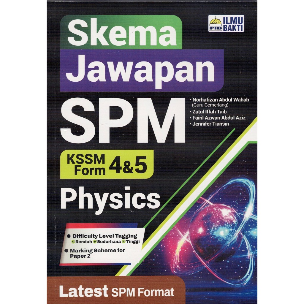 BUKU RUJUKAN ( 2025 ) : SKEMA JAWAPAN SPM PHYSICS FORM 4&5 KSSM ...