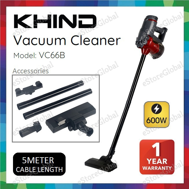 khind VC66B Handheld Dry Vacuum Cleaner 600W Pembersih vakum Pegang ...