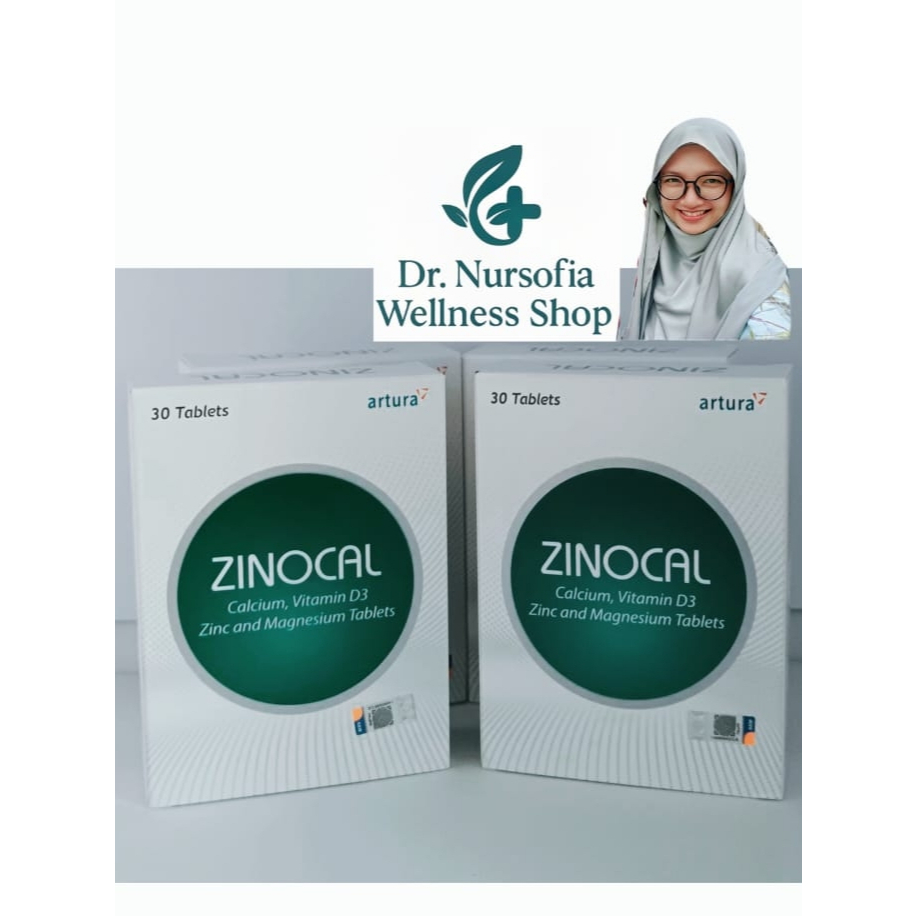 ZINOCAL CALCIUM FOR ADULT AND PREGNANT MOTHER 30 TABLET ( CALCIUM UNTUK ...
