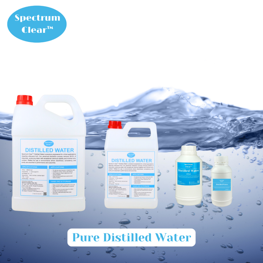 Distilled Water/Air Suling 500ML/4L/10L | Lab Grade | Manufacturer ...