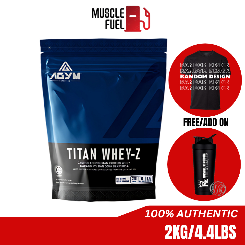 Agym Nutrition Titan Whey Protein Halal Whey Protein Powder 2kg ...