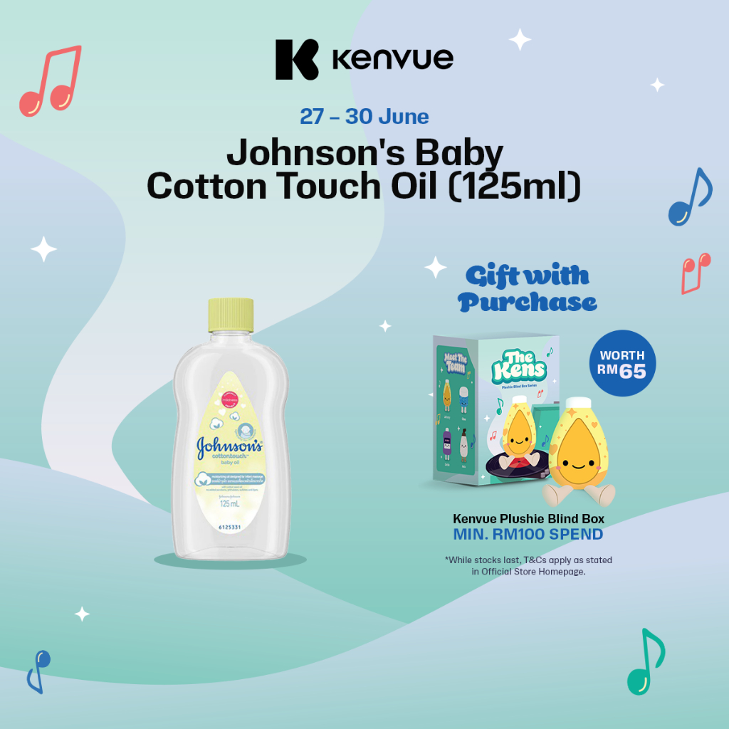 Johnson's Baby Cotton Touch Oil 125ml | Shopee Malaysia
