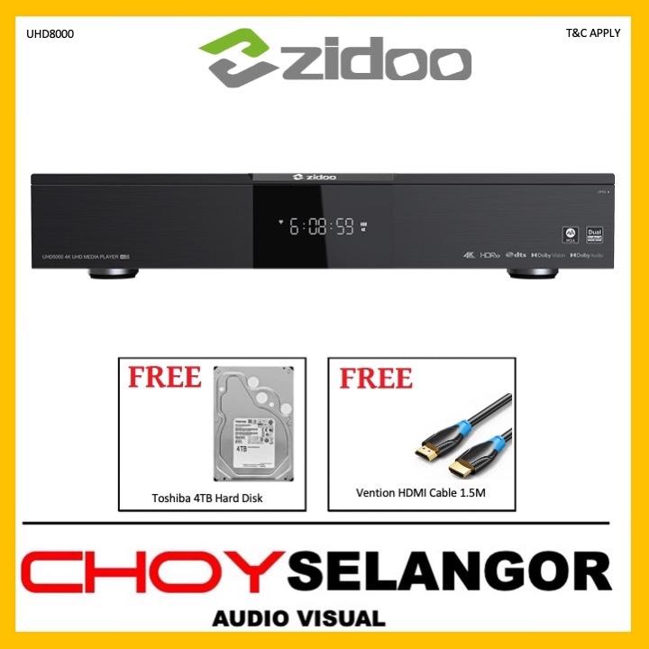 Zidoo UHD8000 8K An Ultimate All in One Media Player | Shopee Malaysia