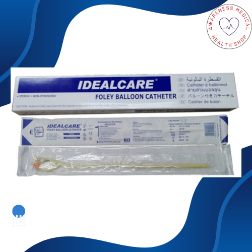 IDEALCARE Foley Balloon catheter 2 way (Various Sizes) (1'S) | Shopee ...