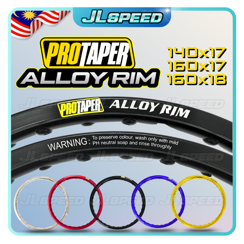 (HARGA 1 PC) PROTAPER RIM ALLOY ALOI ALOY 1.40x17 / 1.60x17 / 1.60x18 ...