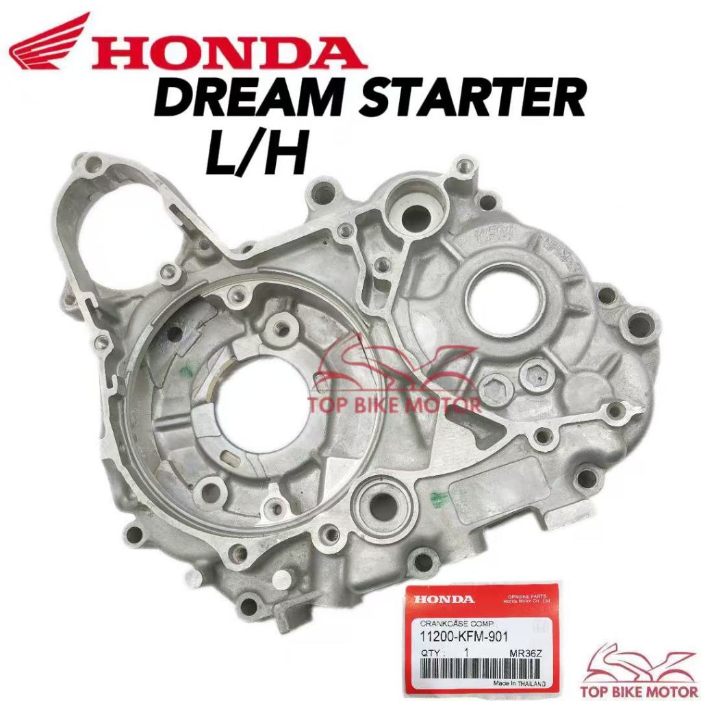 HONDA EX5 DREAM STARTER LEFT KIRI CRANKCASE CRANK CASE ENGINE COVER ...