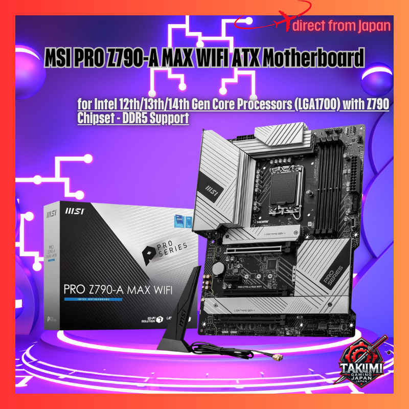 MSI PRO Z790-A MAX WIFI, compatible with 14th/13th/12th generation ...