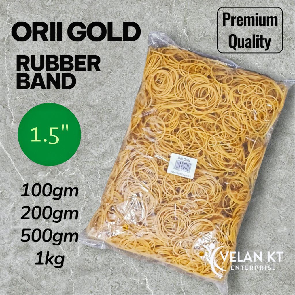 Orii Gold Premium Quality Rubber Band 1kg / Orii Getah Elastik 1kg ...