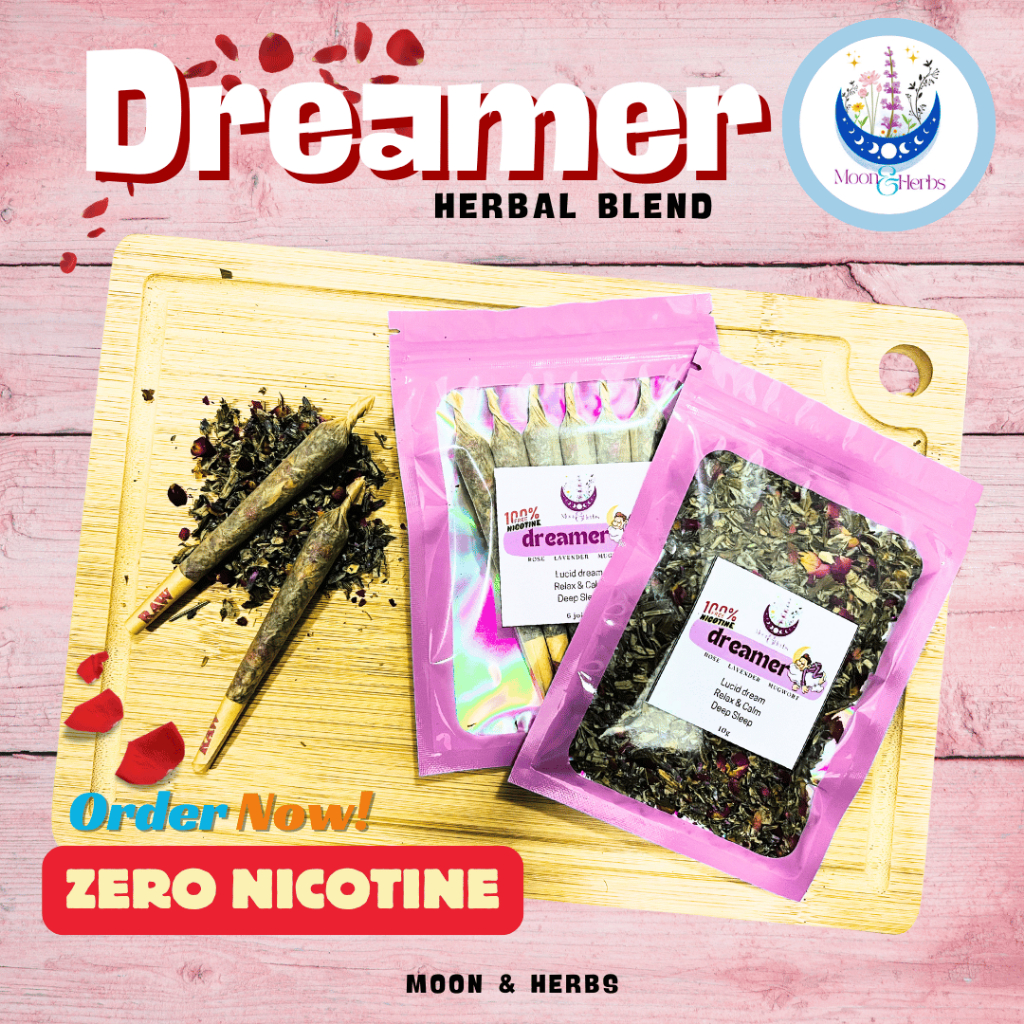Moon & Herbs - Dreamer Premium Herbal Blend for Lucid Dreams - Loose ...