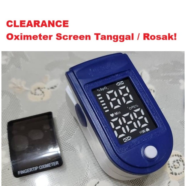 REJECT. TANPA SKRIN. Pulse Oximeter Oxygen Monitor Finger Clip Meter ...
