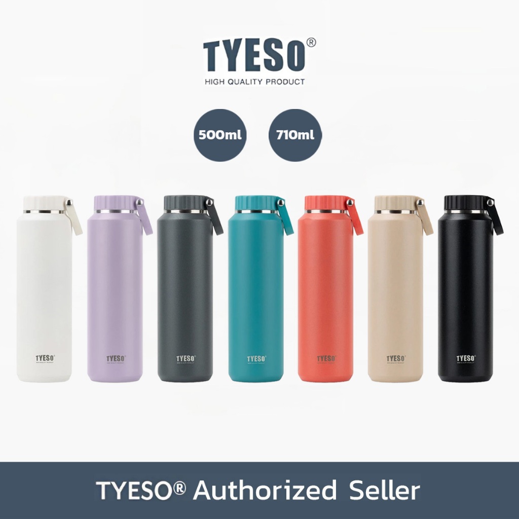 TYESO tumbler Genuine TS-8755C/8756C 500ml/710ml Vacuum Bottle Keep Cold And Hot With Handle ...