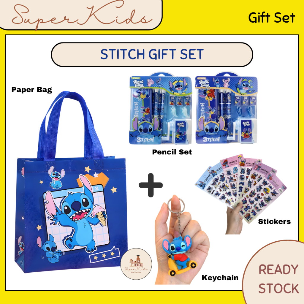 GIFT SET Cute Stitch Cartoon Children Birthday Kids Gift Present Kanak ...