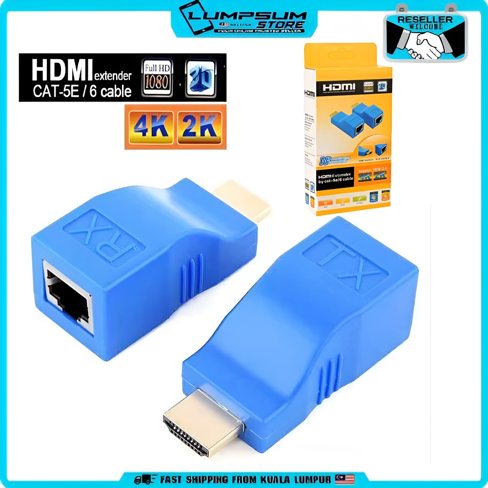 HDMI Extender 30 Meters To HD Network RJ45 Amplification Transmitter ...