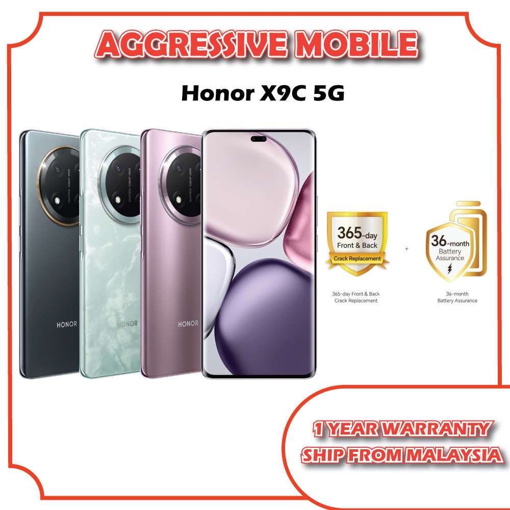 Honor X9C 5G Telefone Pintar [256GB+12GB RAM | 1.5K AMOLED | 66W Fast Charge] - 1 Tahun Jaminan ...