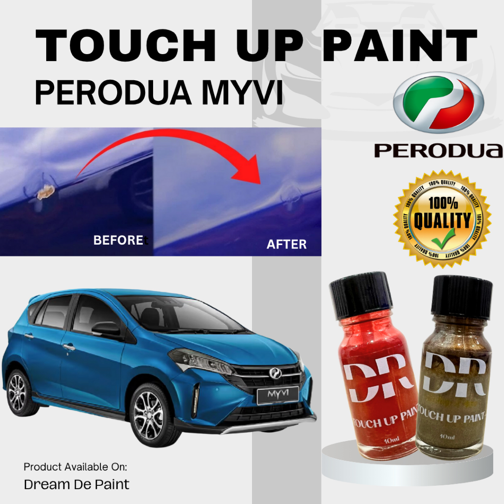 READY STOCK ! PERODUA MYVI ORIGINAL COLOUR CODE FOR SCRATCHES 10ML ...