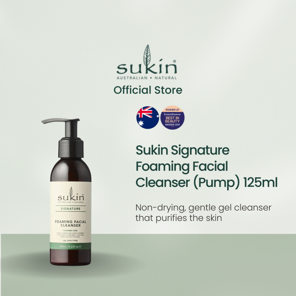 Sukin Signature Foaming Facial Cleanser Pump (125ml) | Shopee Malaysia