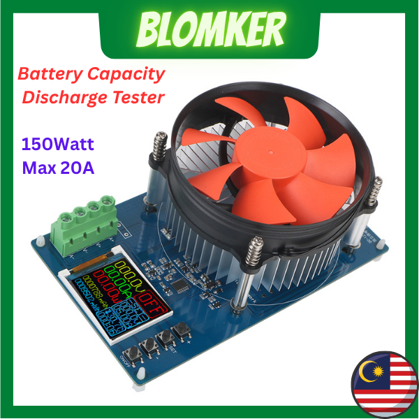 150W 20A DC Electronic Load 4-wire Lithium Battery Tester Adjustable ...