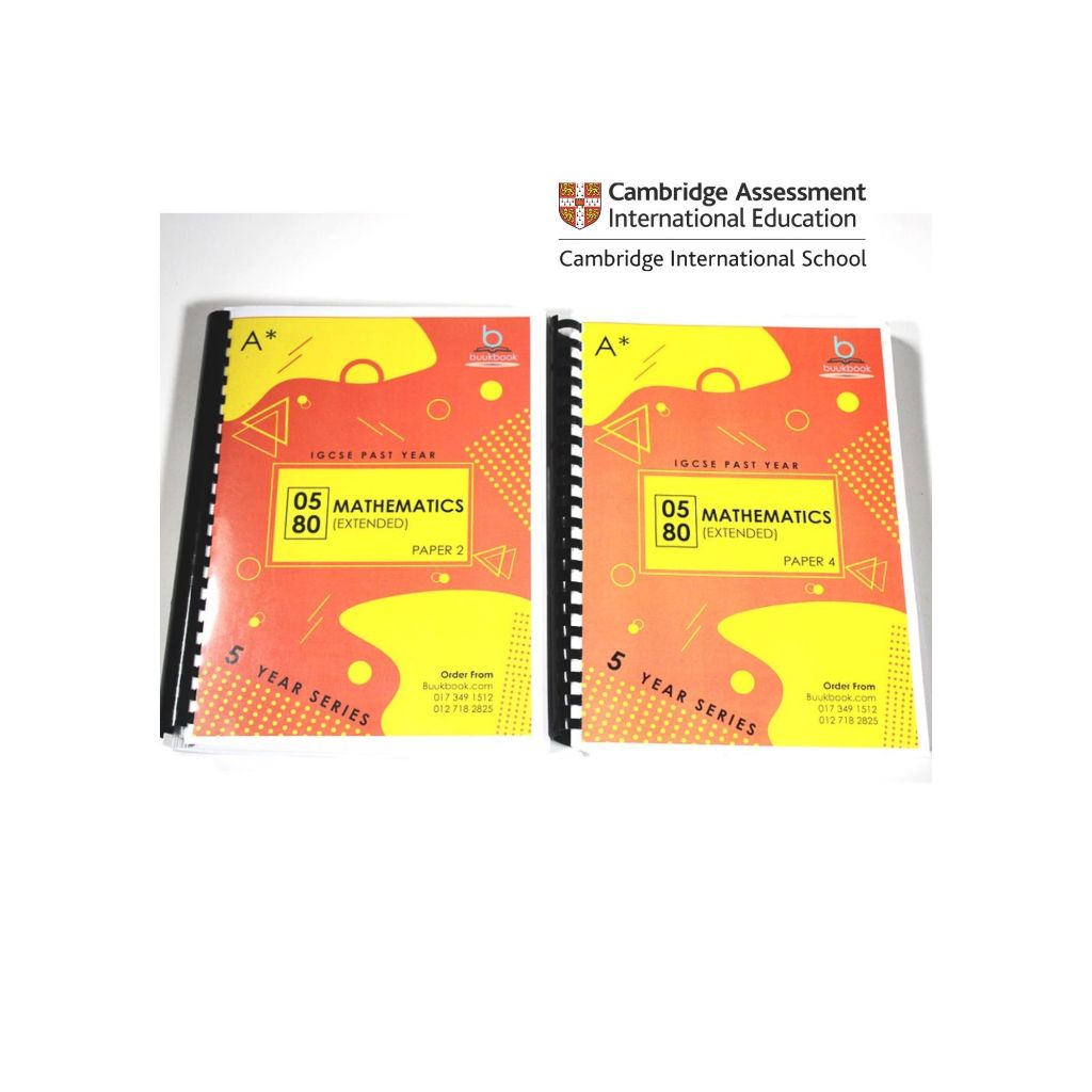 Past Year Papers Mathematics Extended 0580 5yr3v (printed in 2-in-1 ...