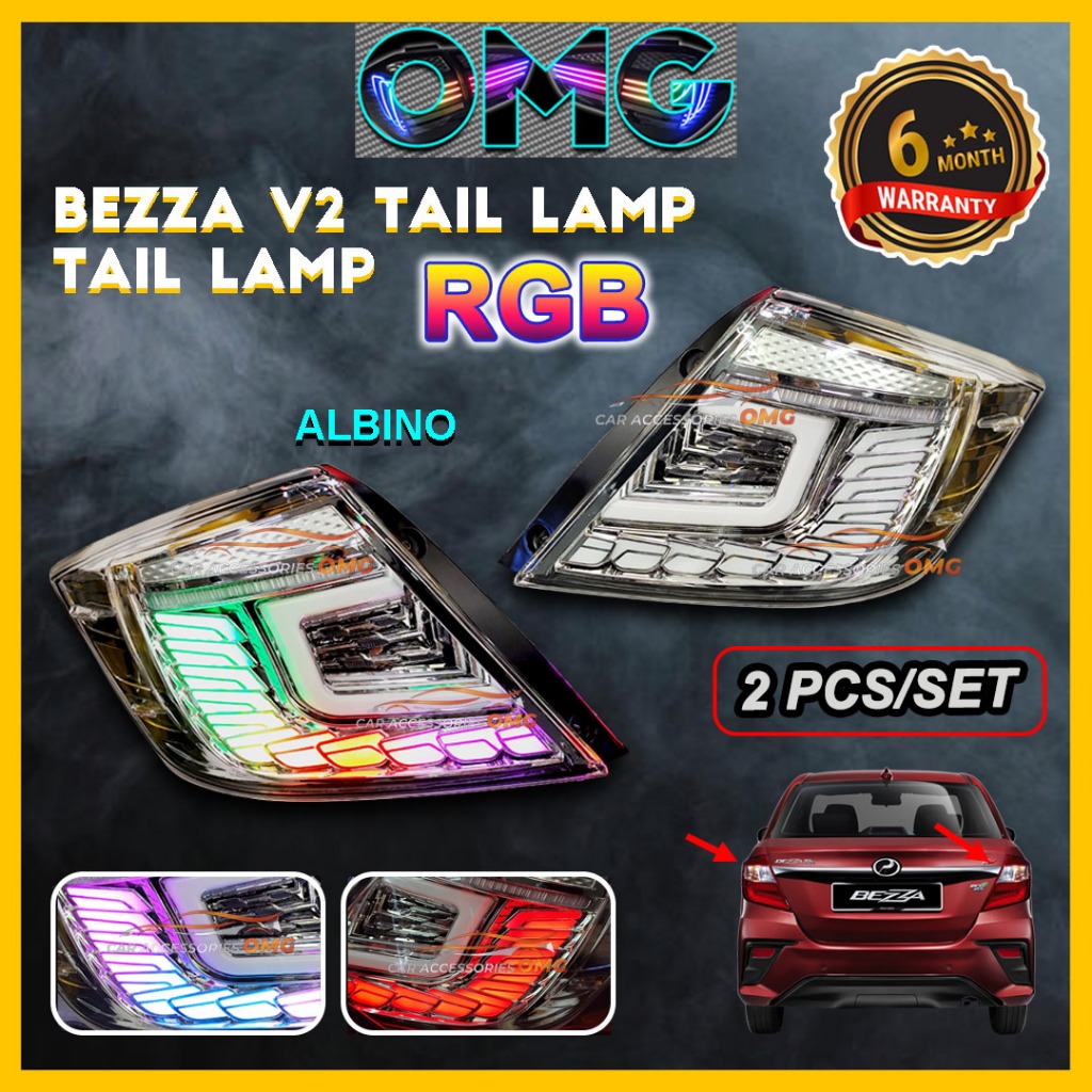 Perodua Bezza 2016 above Tail Lamp Dragon Scale Dynamic Tail Lamp With ...
