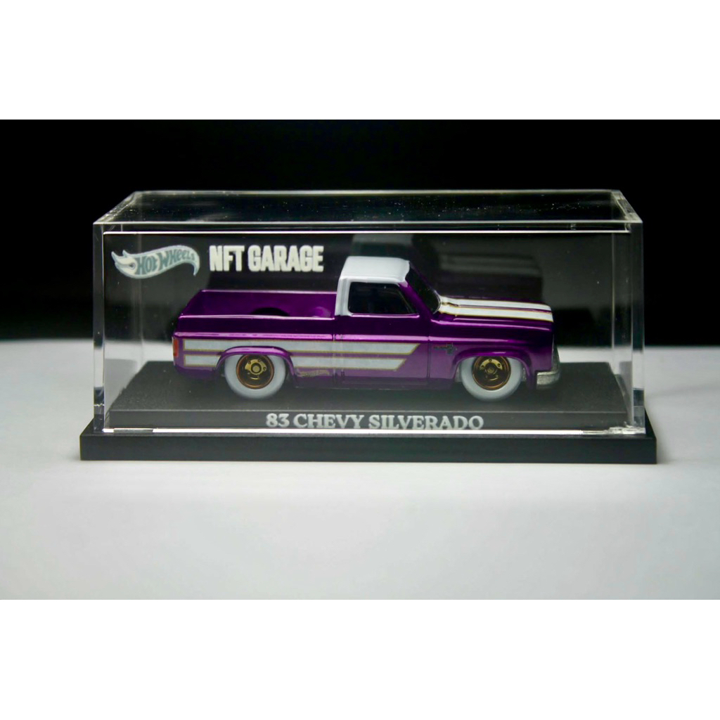 Hot Wheels 83 Silverado Pickup NFT replicas Candy Purple Custom Made ...