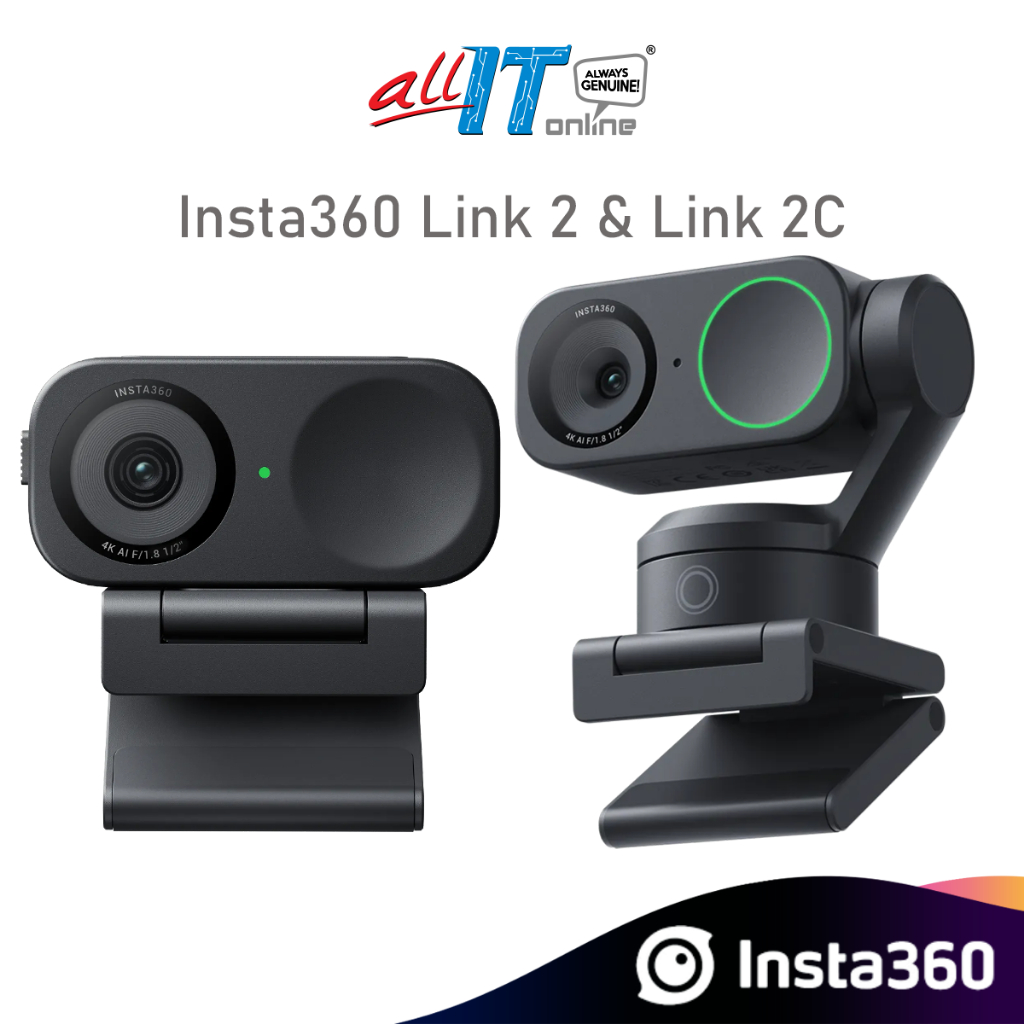 Insta360 Link 2 & Insta360 Link 2C Webcam 4K AI Powered | Shopee Malaysia