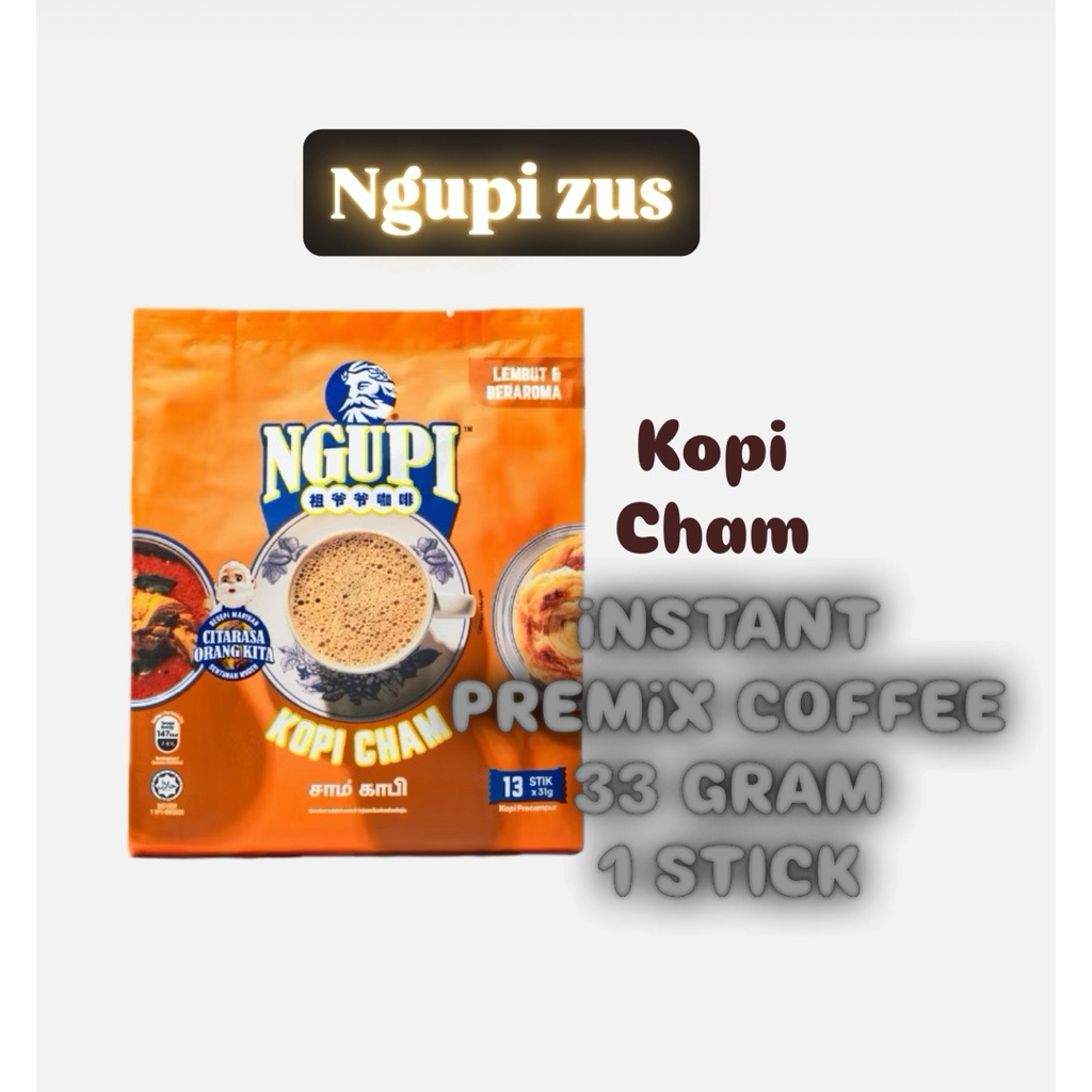 Ngupi Kopi Cham ZUS Instant coffee (Warna Oren) | Shopee Malaysia