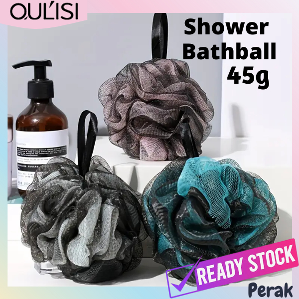 OULISI 45g Shower Bath Ball Net Sponge Premium Multicolor Body Scrub ...