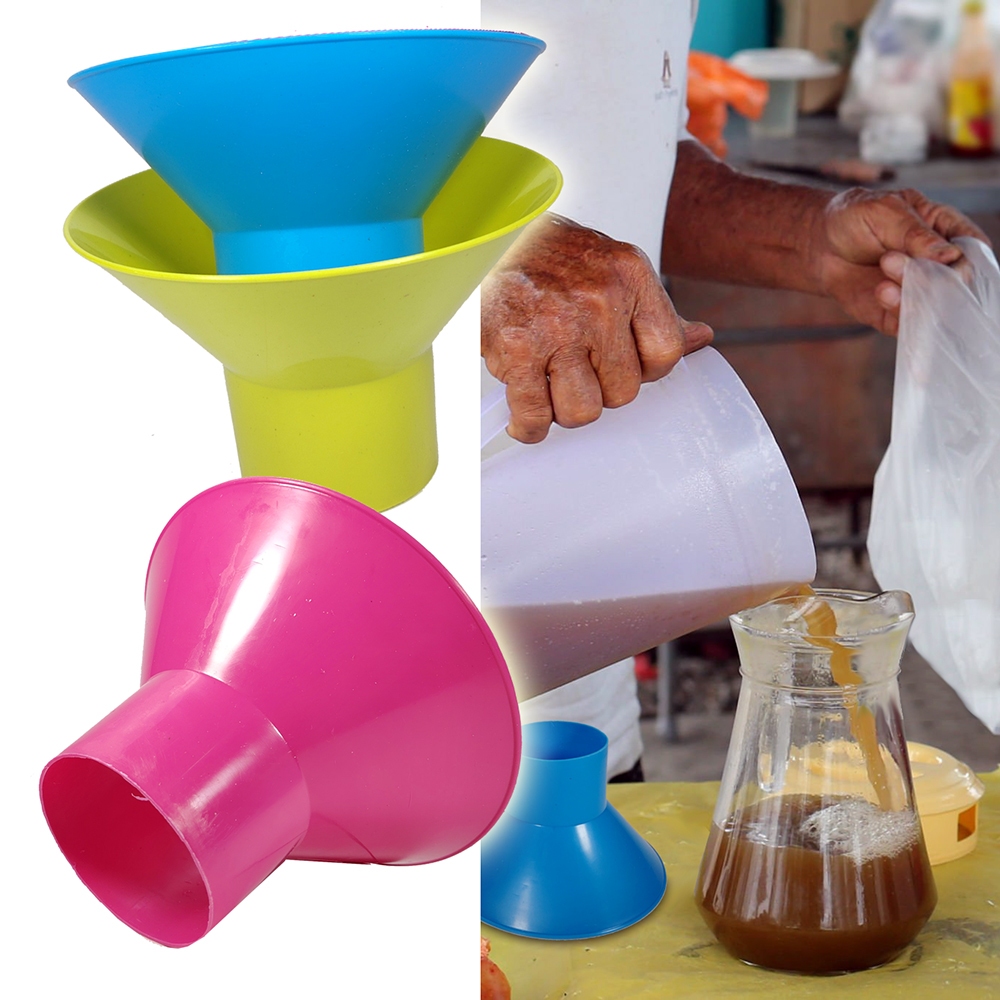 Large Plastic Wide Mouth Food Noodle Beverage Funnel Corong Tapao ...