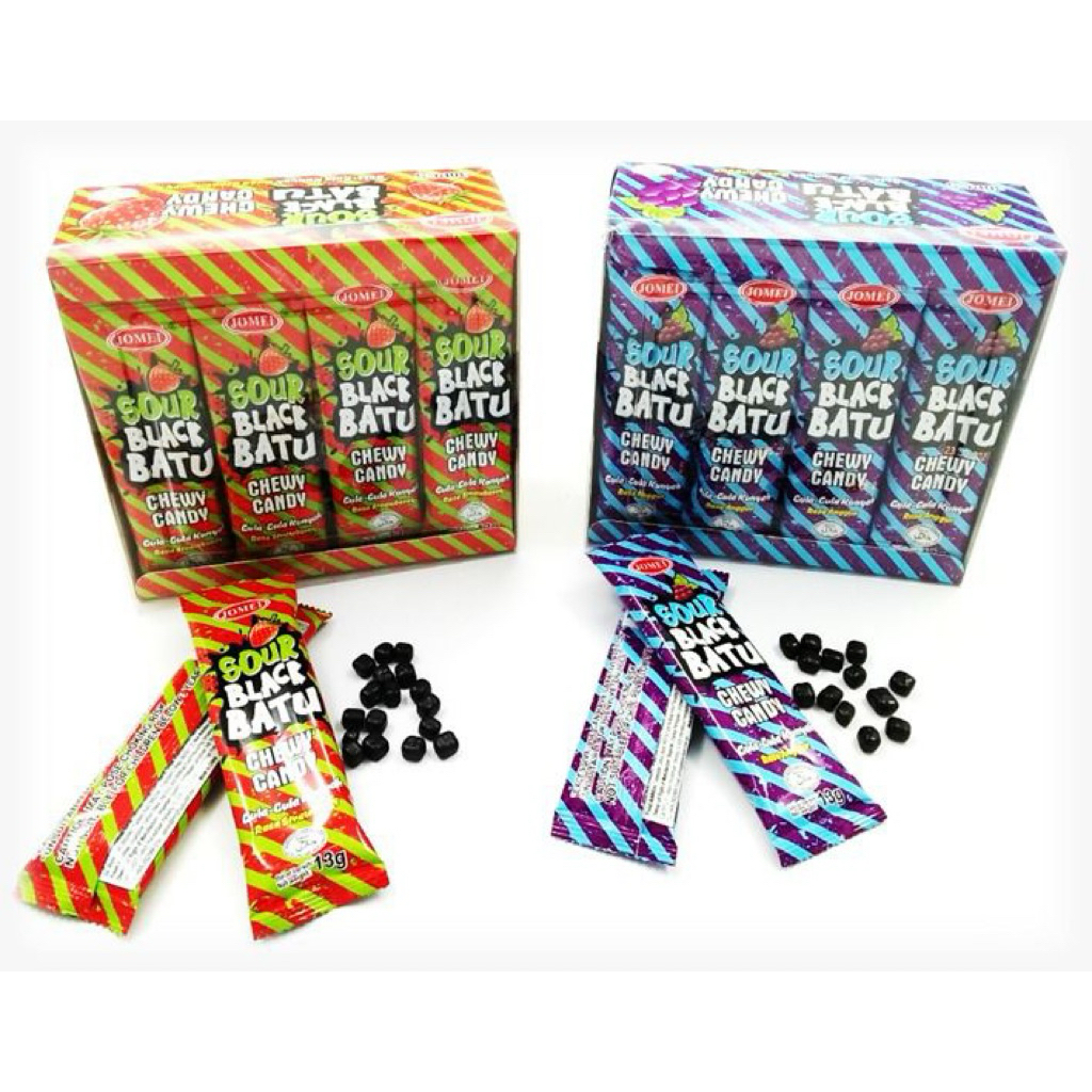 Jomei Gula Gula Masam Sour Black Batu Chewy Candy 30’s | Shopee Malaysia