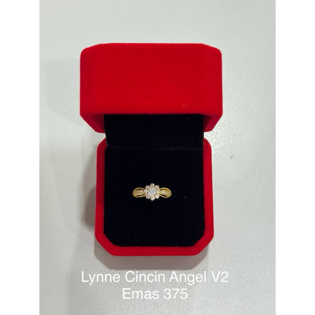Lynne Cincin Angel V2 Emas 375 | Shopee Malaysia