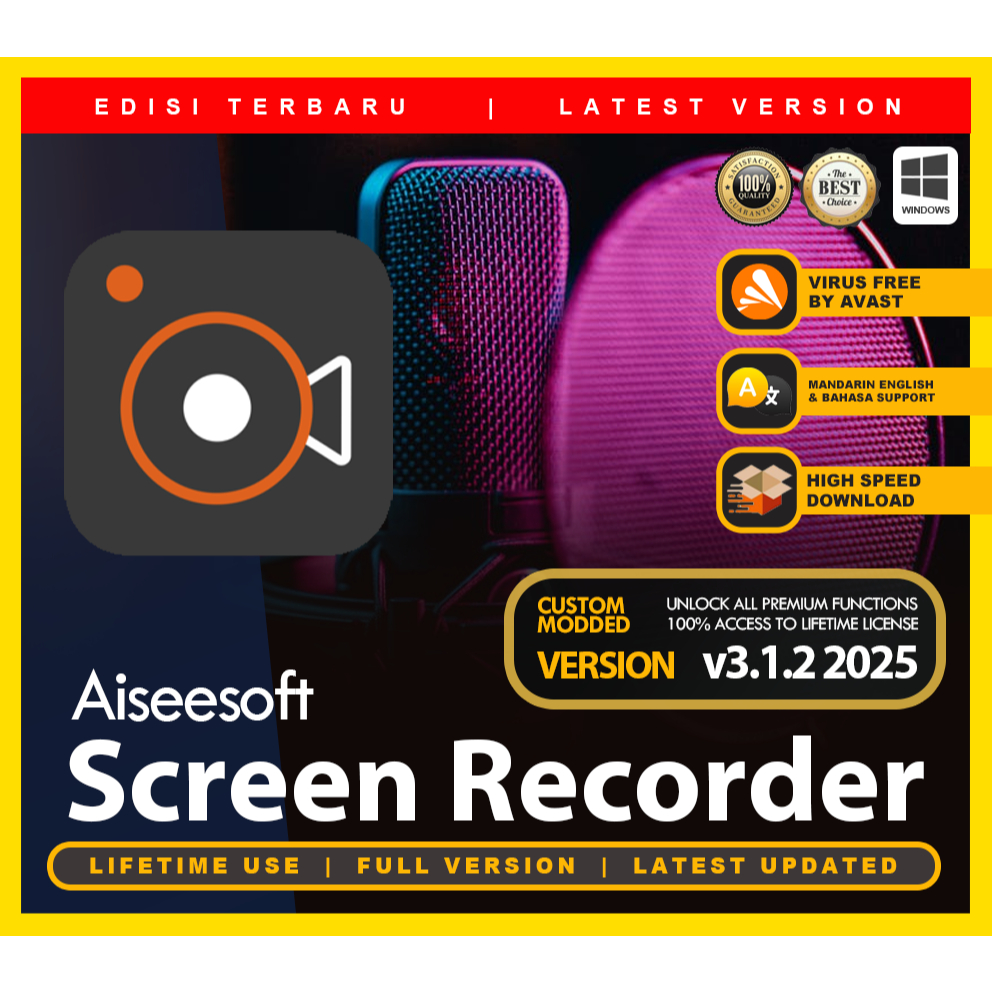 💻 Aiseesoft Screen Recorder v3.1 for Windows | Full Version | Lifetime ...