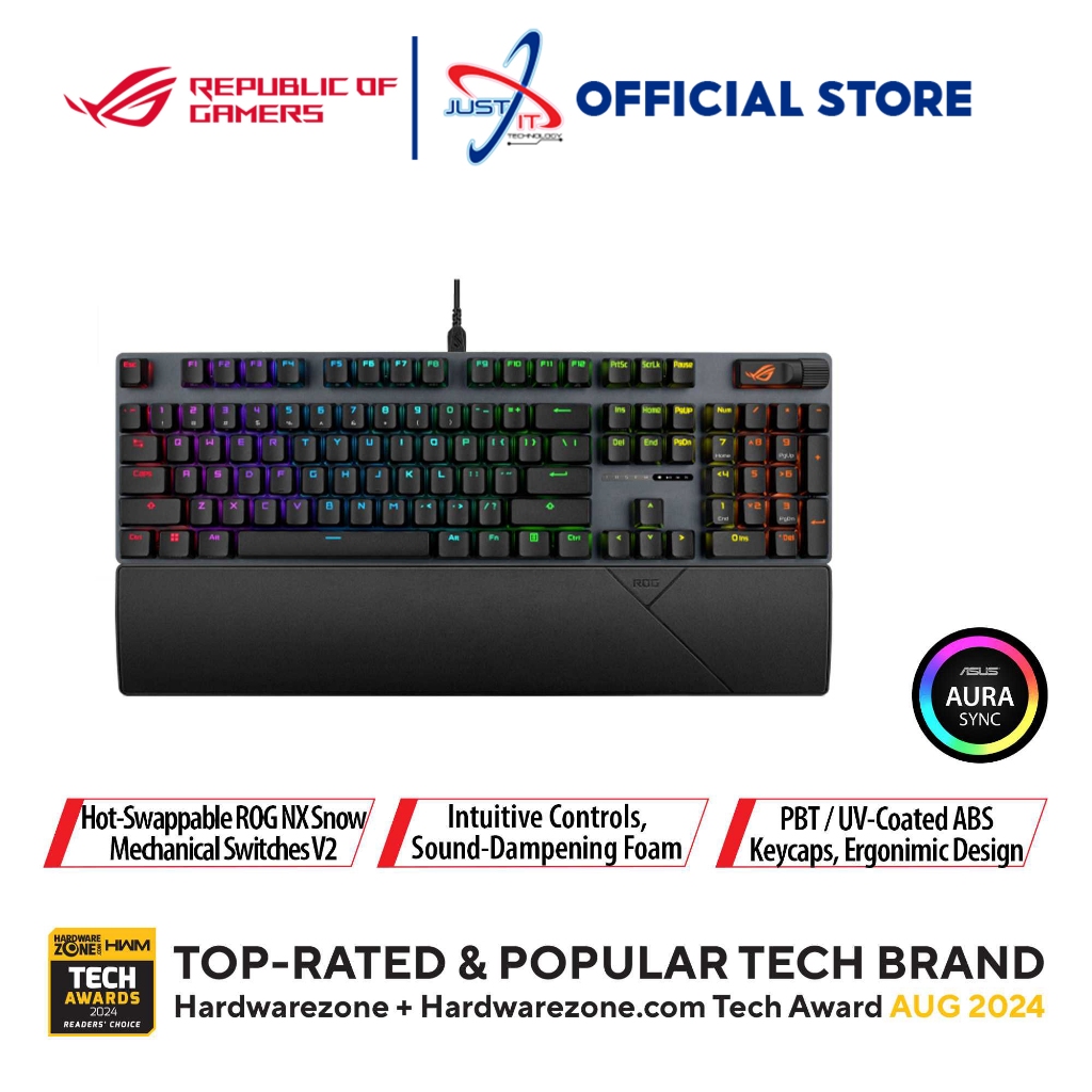 ASUS ROG STRIX XA14 SCOPE II X WIRED MECHANICAL GAMING KEYBOARD - NX ...