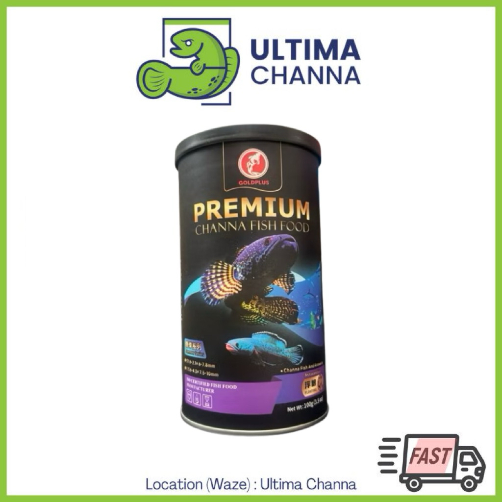 Goldplus Premium Channa Fish Food 100g color enhancing snakehead ...