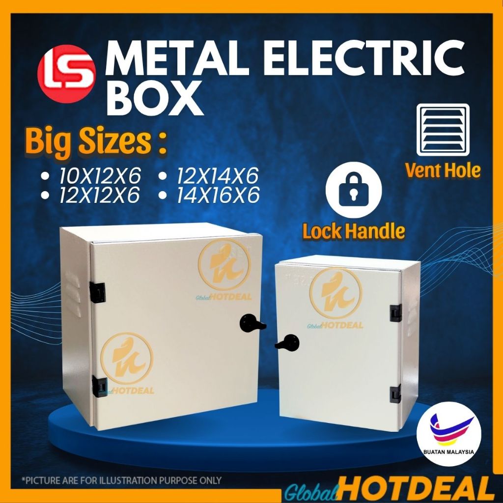 LSE BIG SIZE INDOOR Metal Box With Knob Metal Junction Box Waterproof ...
