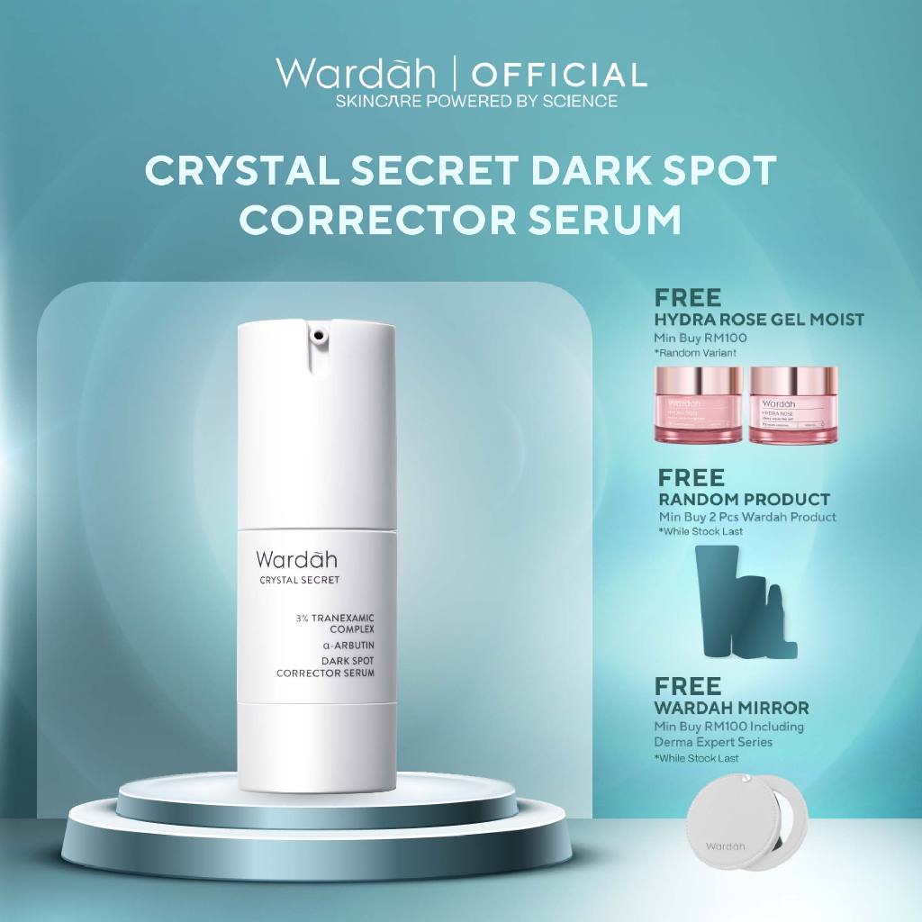 Wardah Crystal Secret 3% Tranexamic Complex α-Arbutin Dark Spot ...