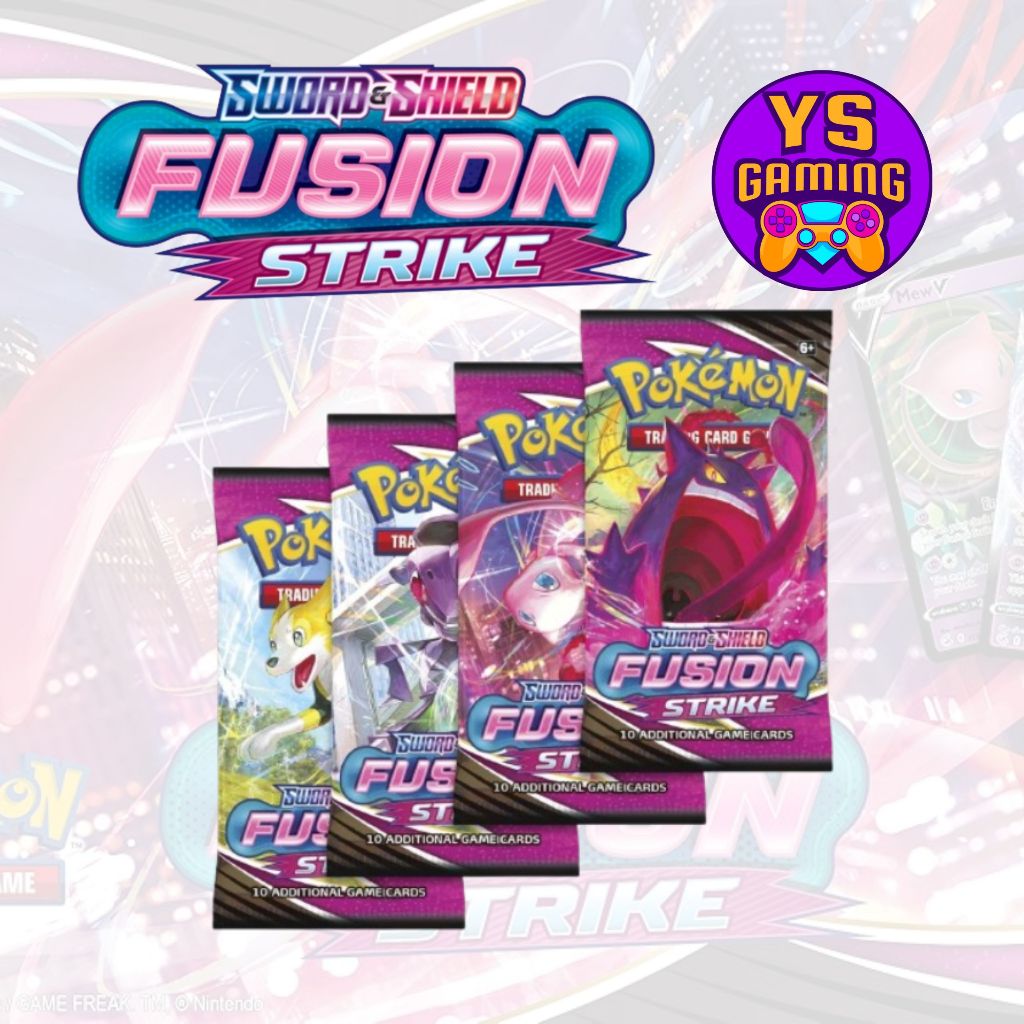 Pokemon TCG Sword & Shield Fusion Strike Booster Pack [Local][Ready ...