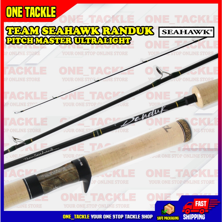 Team Seahawk Randuk pitch master ultralight baitcasting rod pancing ...