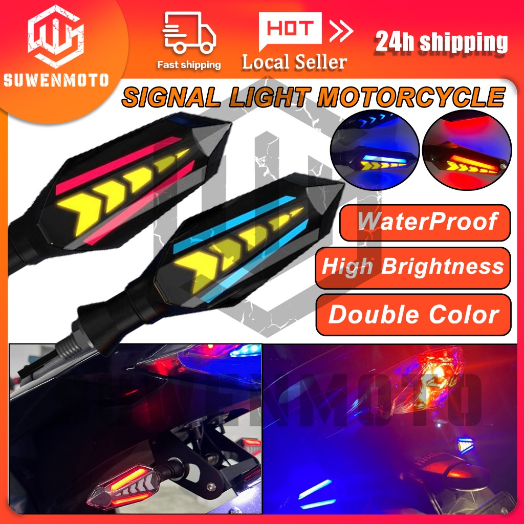 4Pcs Led Signal Motorcycle Turn Signal Indicator Lampu Led Sequential ...