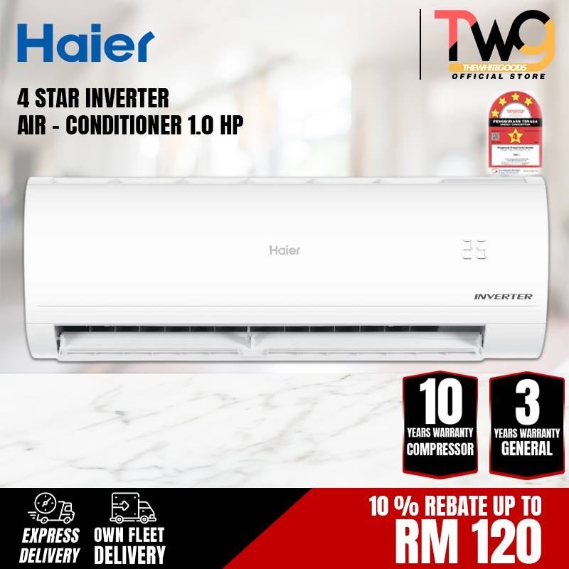[FREE SHIPPING] HAIER 1HP / 1.5HP / 2HP NON - INVERTER R32 Wall Unit ...