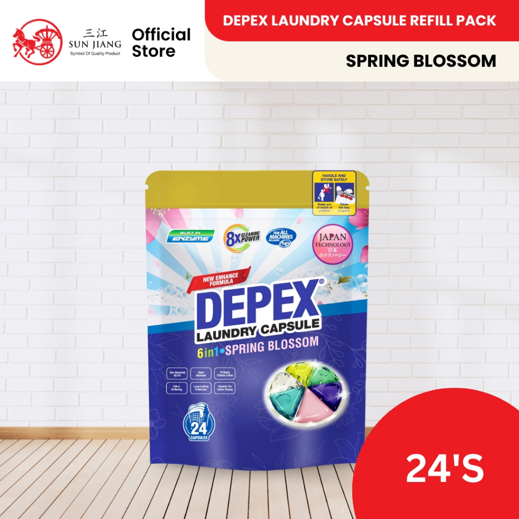 Depex Laundry Liquid Capsule 6 In 1 Refill Pack | Shopee Malaysia
