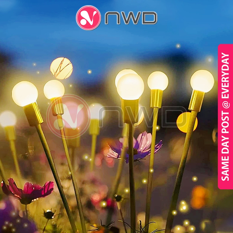 𝟮 𝗠𝗢𝗗𝗘𝗦 》Night Sensor Solar LED Firefly Light Auto On Off Garden ...