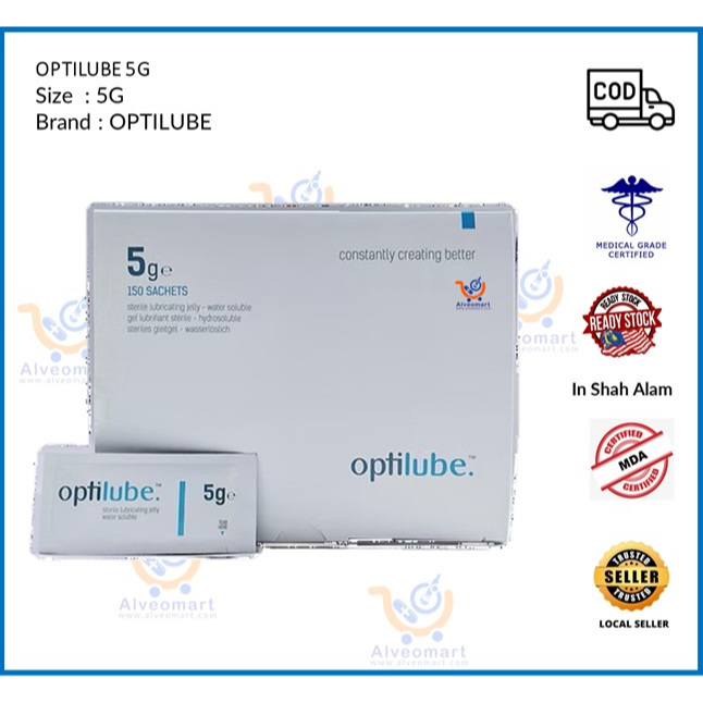 Optilube (5g/sachet) Sterile Lubricating Jelly (Water Soluble) 1SACHET ...