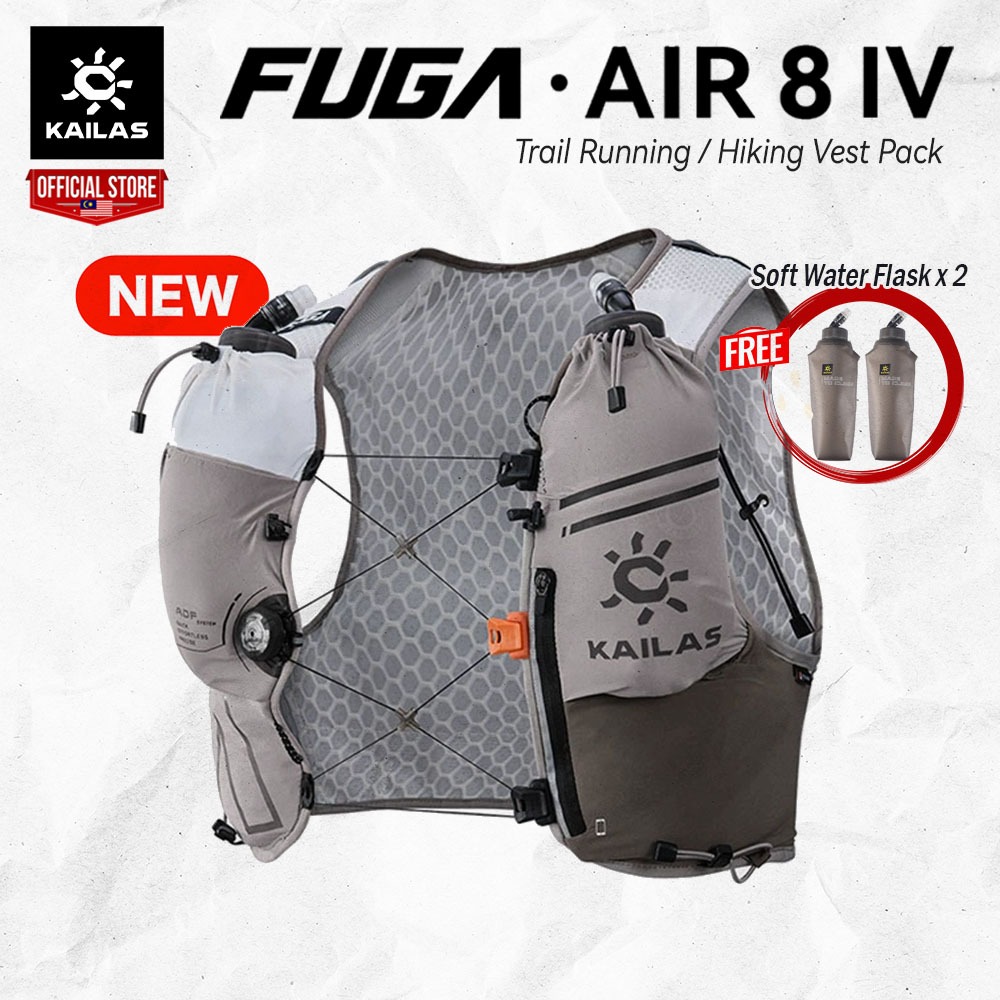 Kailas FUGA AIR 8 IV Trail Running Hiking Hydration Vest Pack 8 Litre ...