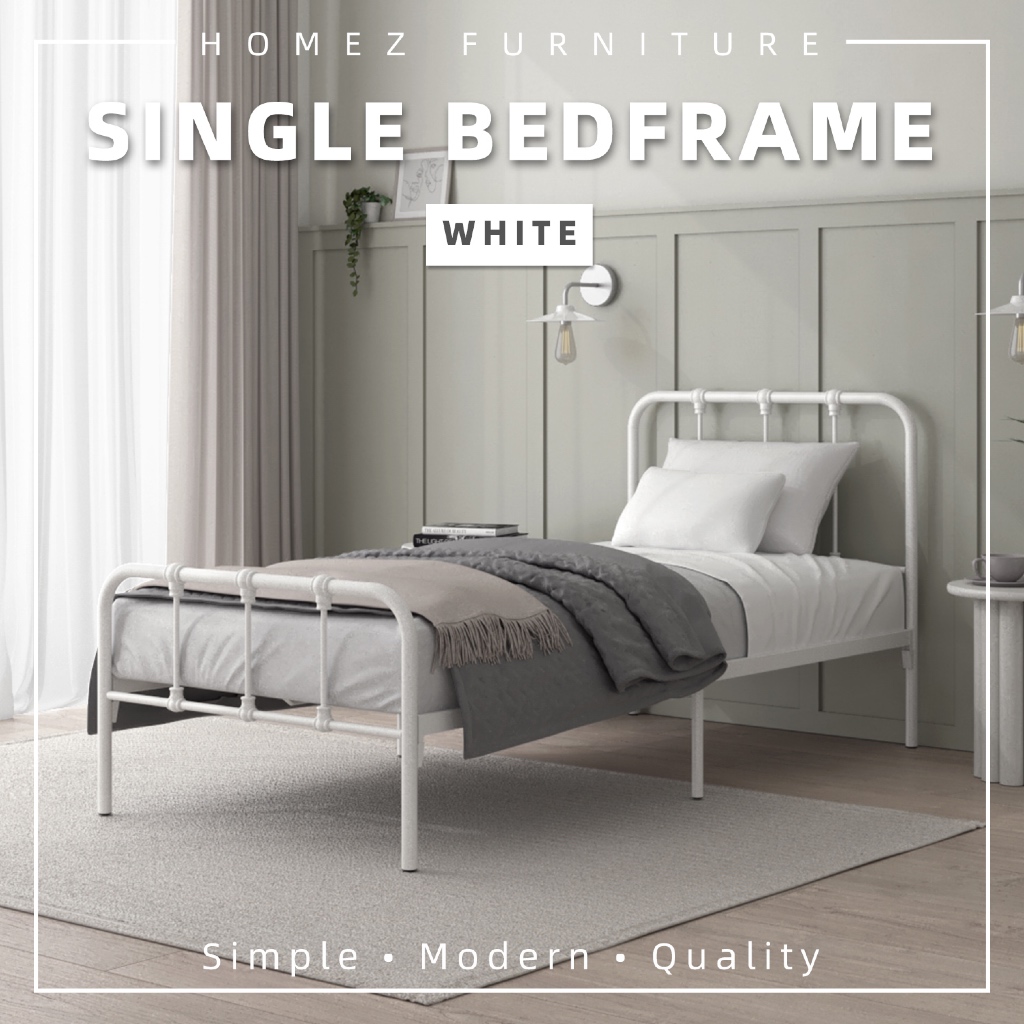 KitchenZ Single Bed Frame Katil Besi Katil Murah Powder Coated Metal ...